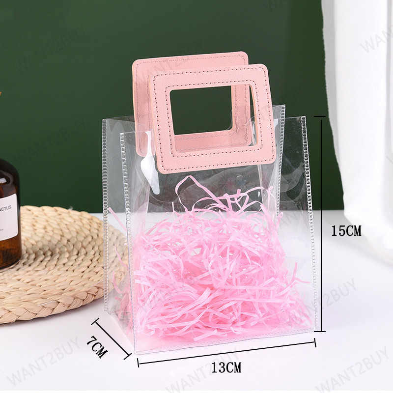 1pcs Double Layer Premium Gift Bag Tote Handle Bag Wedding Event PVC Pu ...