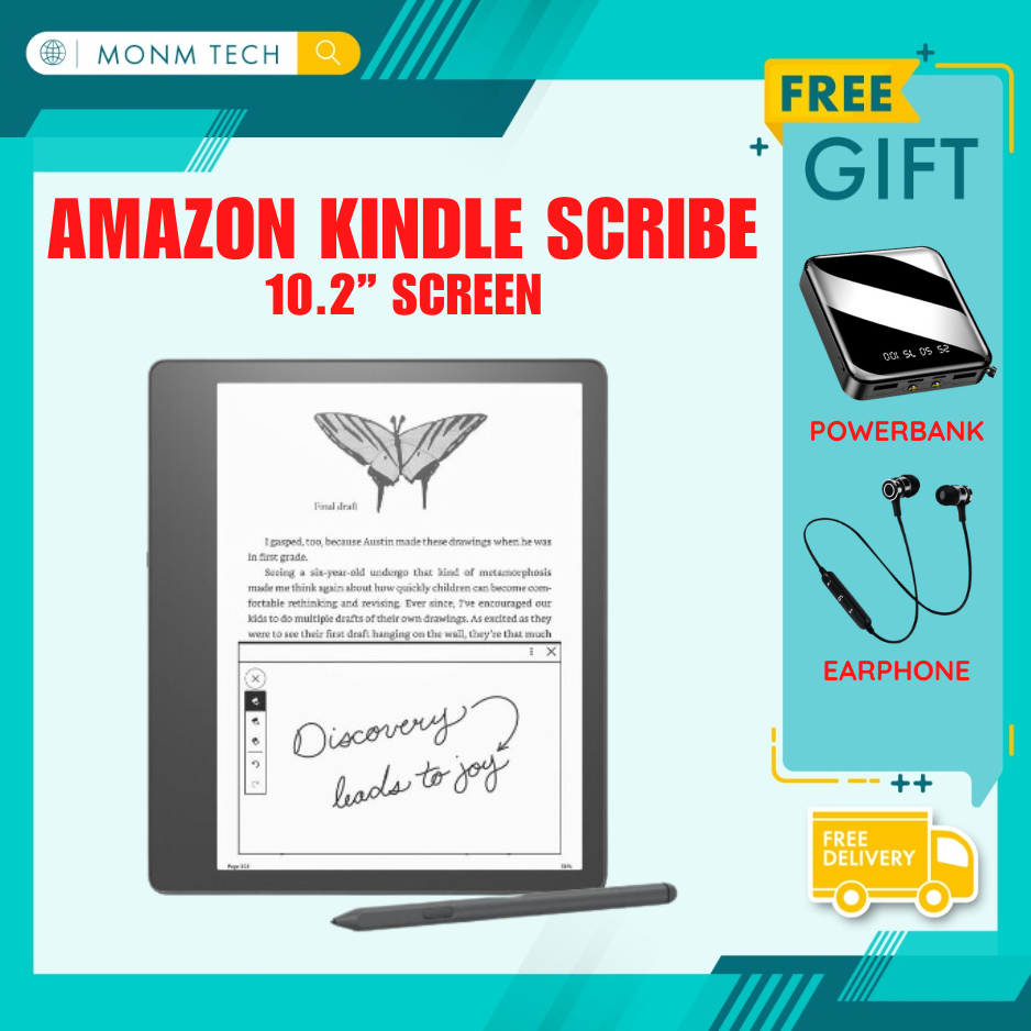 Amazon Kindle Scribe / 10.2” Screen, 300 ppi Paperwhite display ...