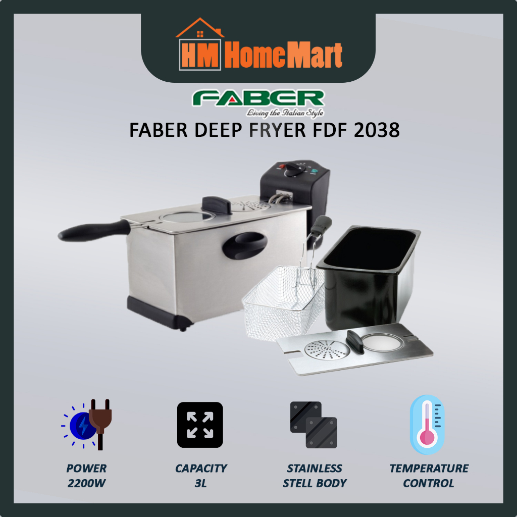 FABER DEEP FRYER FDF 2038 (1 Year Warranty) | Shopee Malaysia