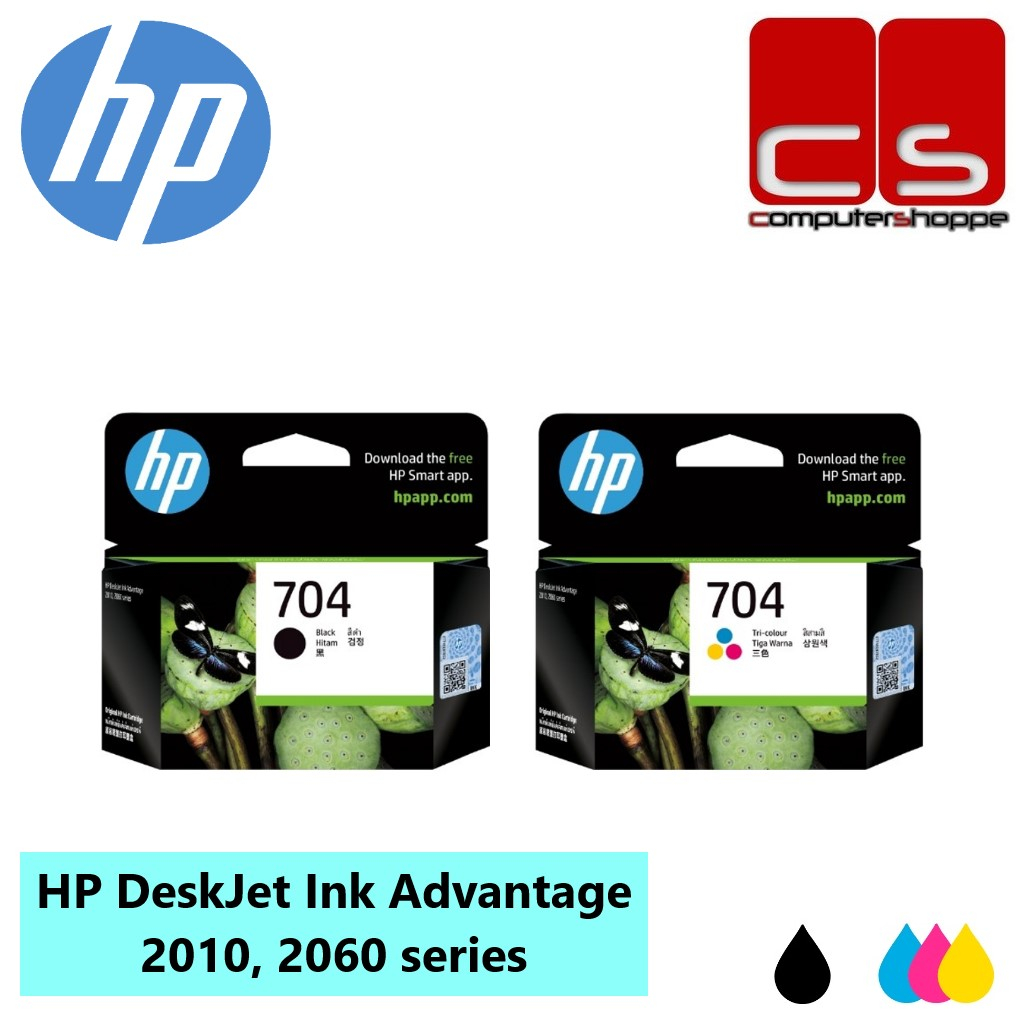 HP 704 Original Ink Cartridge Combo Set (Black & Tri-color) | Shopee ...
