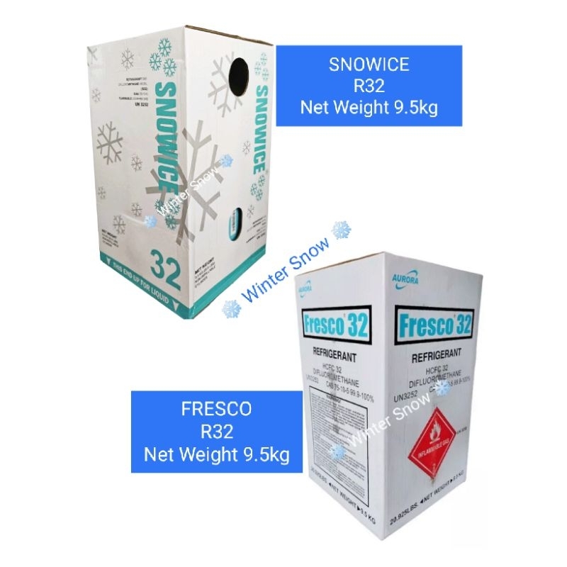 Fresco R32 / Snowice R32 / Refrigerant R32 / Gas Aircond R32 (NET WEIGHT 9.5KG) | Shopee Malaysia
