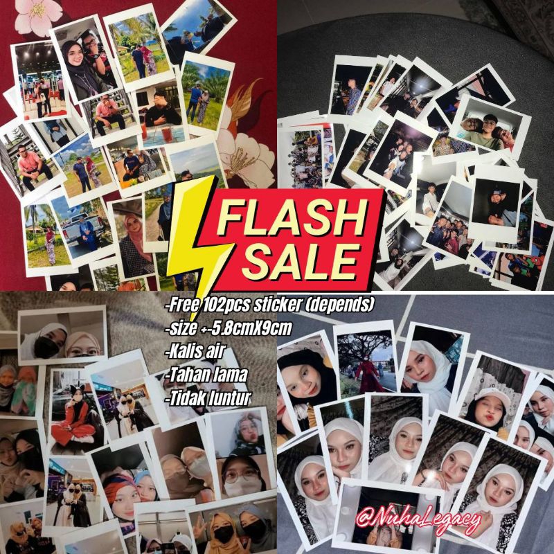 [Minimum order 10pcs] free 10pcs photo printing cuci gambar murah print ...