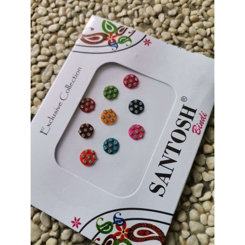 Fancy Stone Design Indian Sticker Pottu Forehead Bindi Potu Wear ...