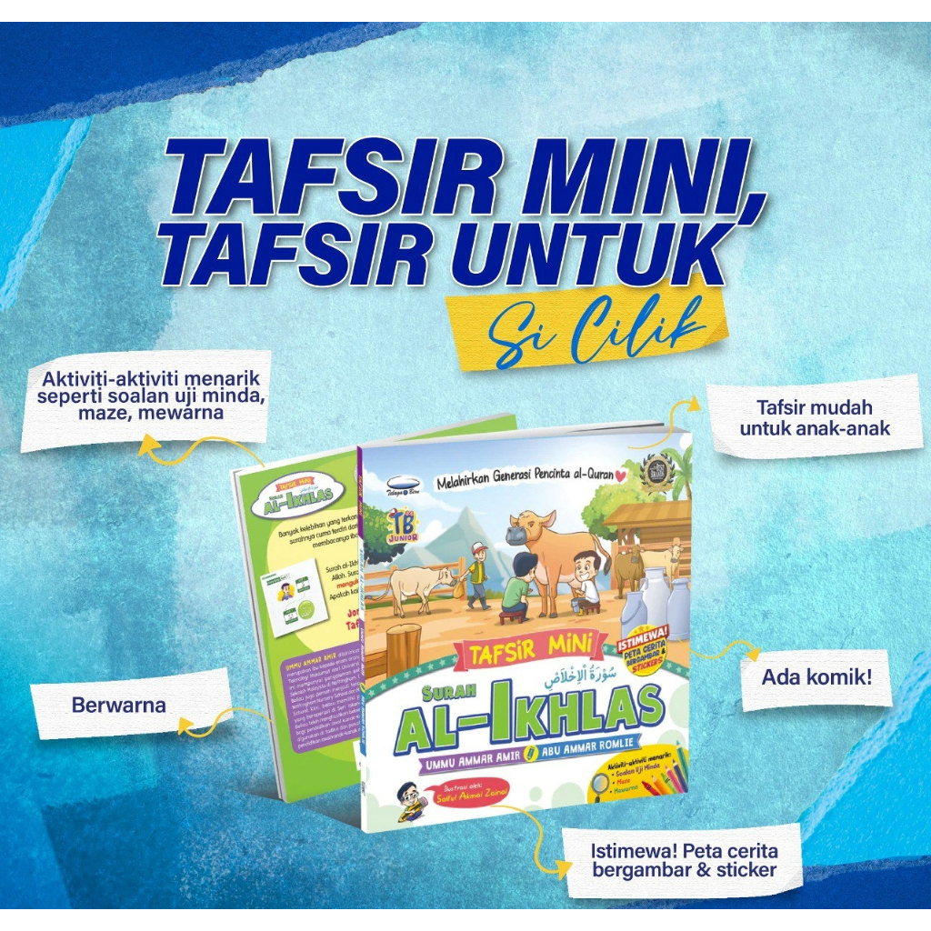 [4-Tadabbur4Kids!] Tafsir Mini Surah Al-Ikhlas - (TBBK1546) BONUS Peta ...