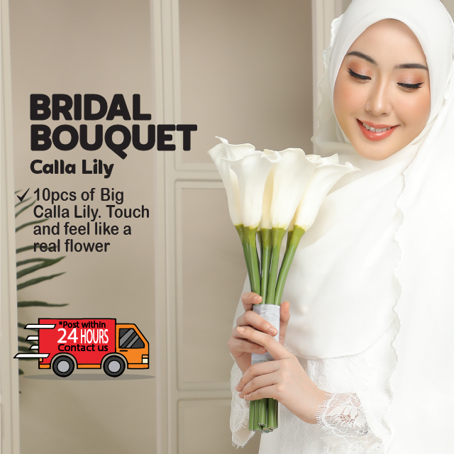 [CALLA LILY Hand Bouquet] Bunga Tangan, Hand Bouquet, Bunga Tangan ...