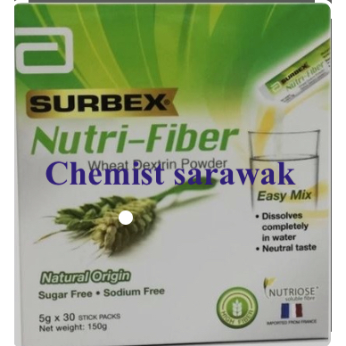 Surbex nutri-fiber wheat dextrin powder 5g x 30pack 150g | Shopee Malaysia