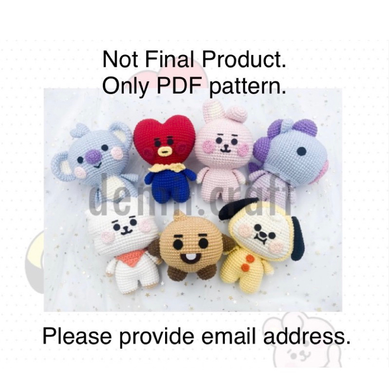 BT21 Crochet Pattern (BTS) PDF | Shopee Malaysia