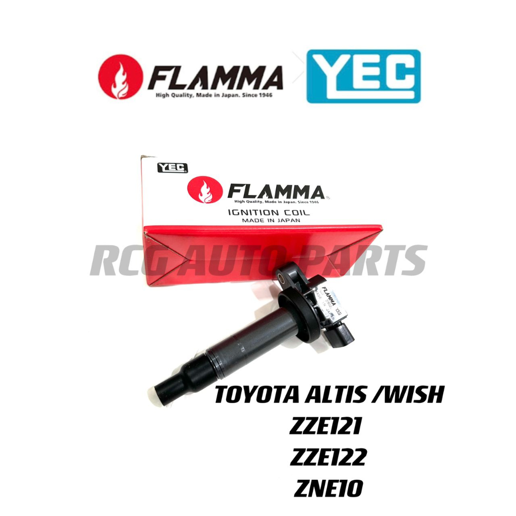 YEC Flamma Ignition Coil Toyota Altis ZZE121 ZZE122 Wish ZNE10 Made in ...