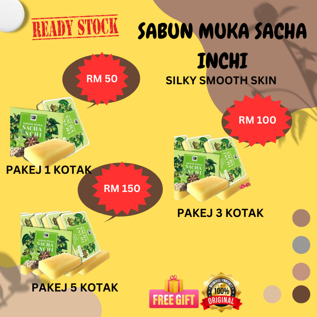 SABUN MUKA SACHA INCHI [READY STOCK] | Shopee Malaysia