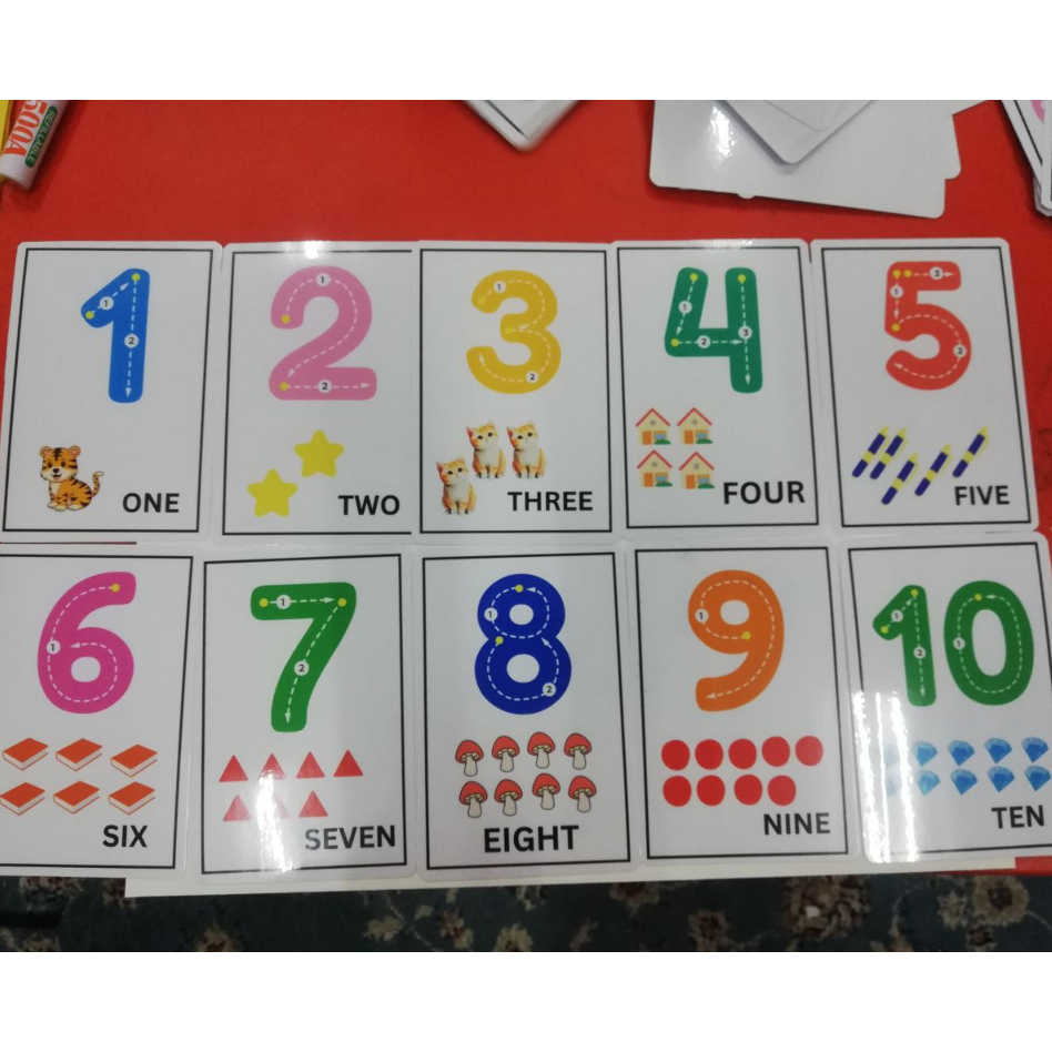 TRACING FLASH CARD, LEARN WRITE AND READ ALPHABET AND NUMBERS, TRACING ...