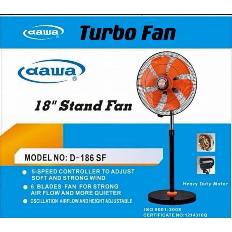 STAND FAN [ Dawa 18" Turbo Stand Fan ] Heavy Duty Motor | Shopee Malaysia