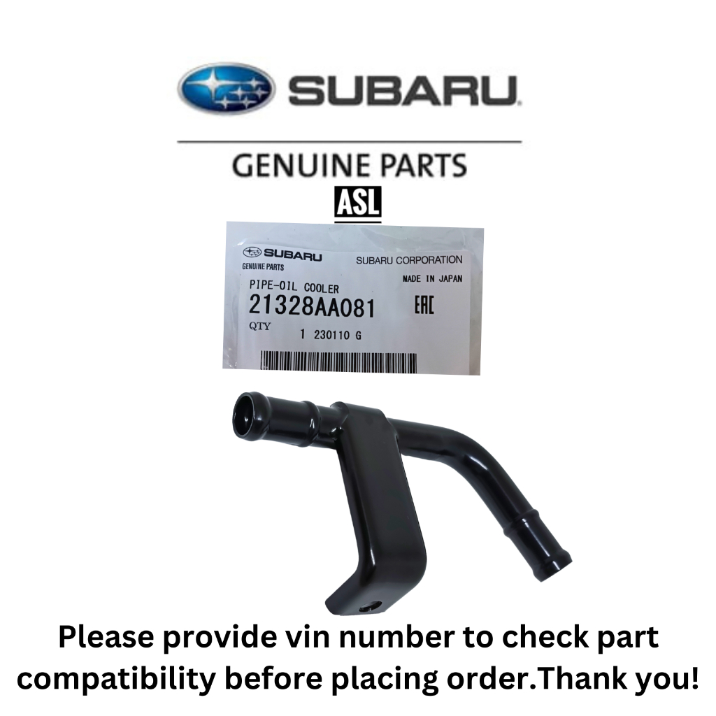 Genuine Subaru Oil Cooler Coolant Steel Pipe 21328AA081 Impreza WRX STI ...