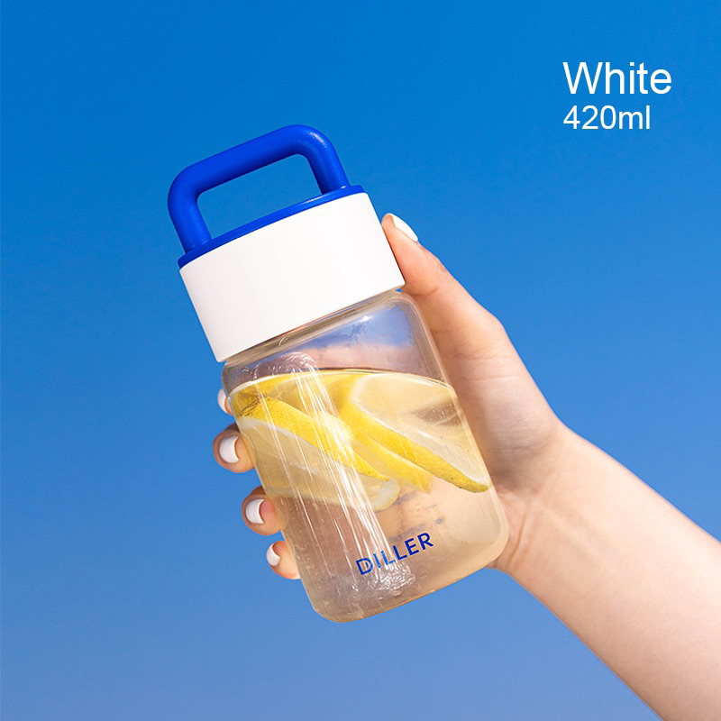 Diller EasyHandle Borosilicate Glass Water Juice Mug Bottle 388MLH568 (280ml/420ml) | Shopee ...