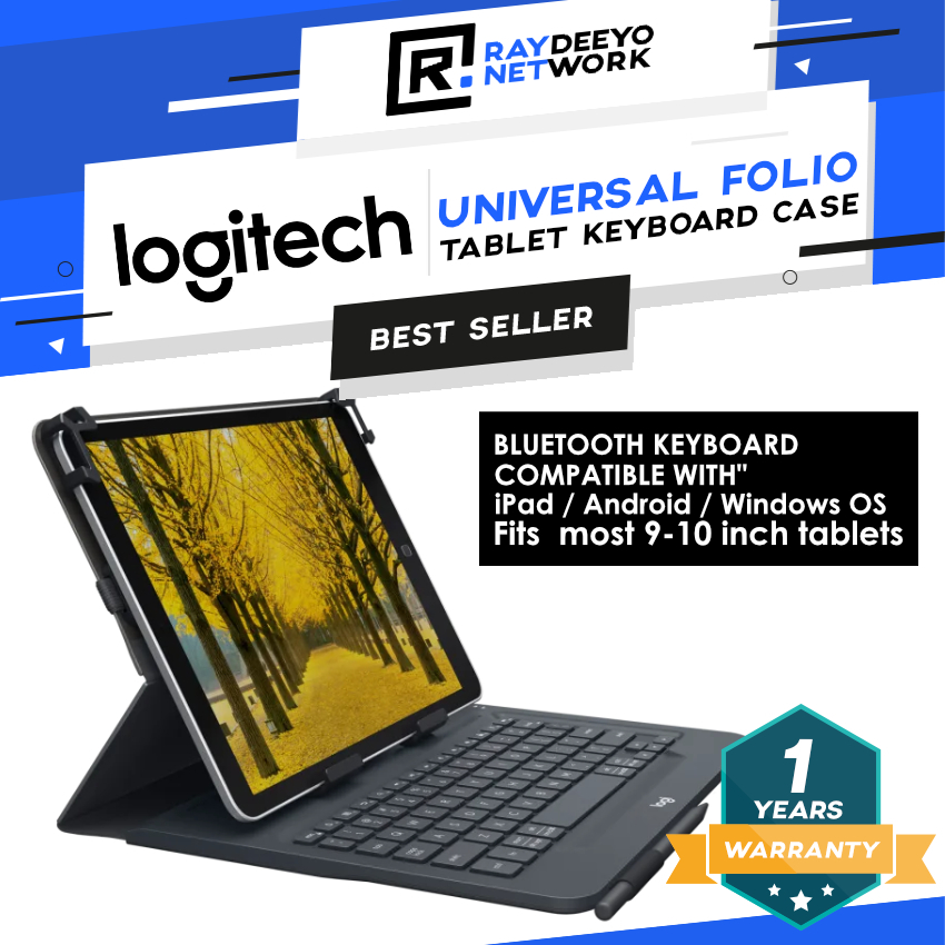 Logitech Universal Folio for 9-10 inch iPad/Android/Windows Tablets ...