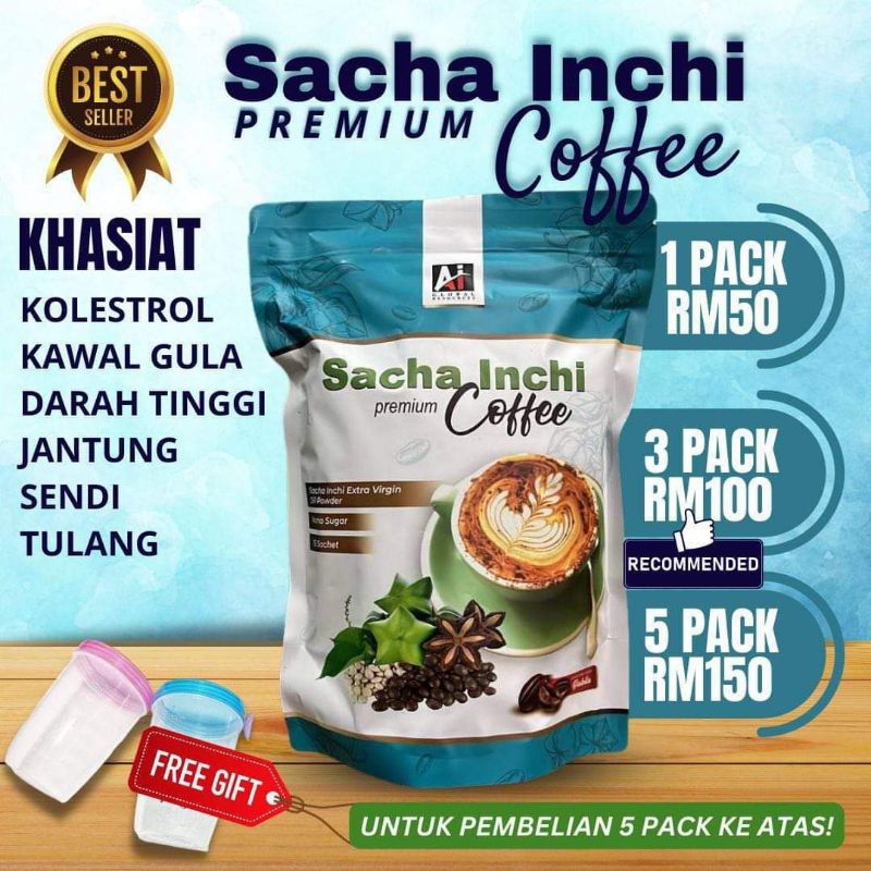 combo 3 pek - Sacha Inchi premium Coffee | Shopee Malaysia