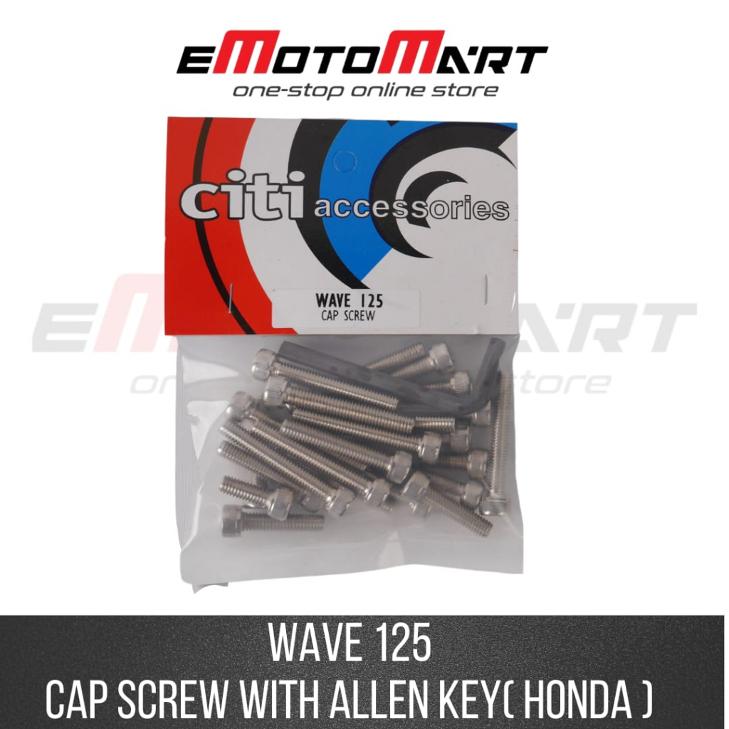 HONDA WAVE 125 CAP SCREW (WITH ALLEN KEY) /MAGNET & CLUTCH ENGINE SCREW ...