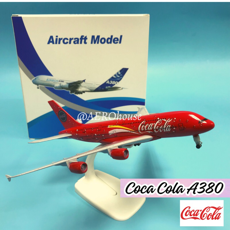 COCA COLA Latest Aeroplane/ Aircraft - (Big) A380 (20cm) | Shopee Malaysia