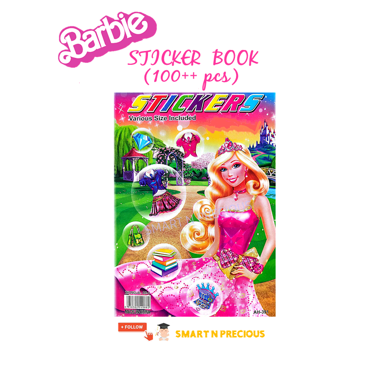 Barbie Sticker Book for Kids Stickers for Boys Girls Art and Craft (100 ...