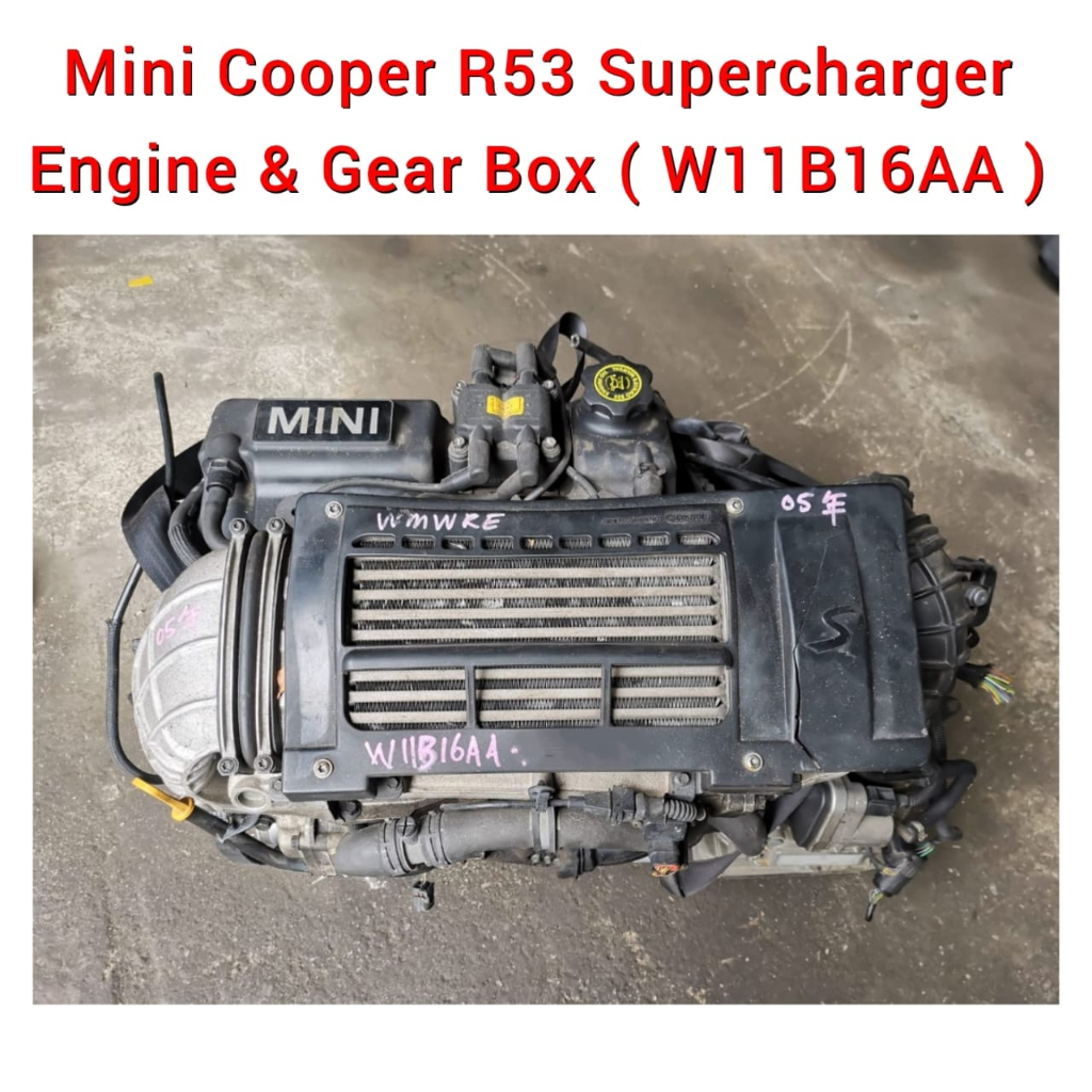 Mini Cooper S R53 Super Charger Engine & Gearbox ( W11B16AA ) / Enjin ...