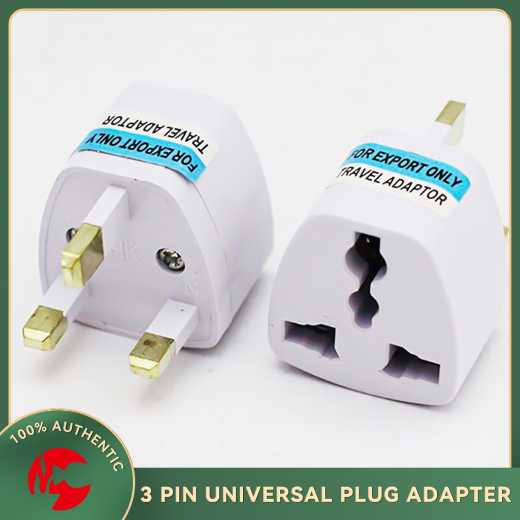 3 Pin Universal Plug Adapter British Socket Adapter Plug (1 PCS ...