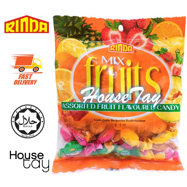RINDA Assorted Candy / Mix Fruit Candy / Cola Candy / Sarsi Candy / Buttermint Candy / Buah ...