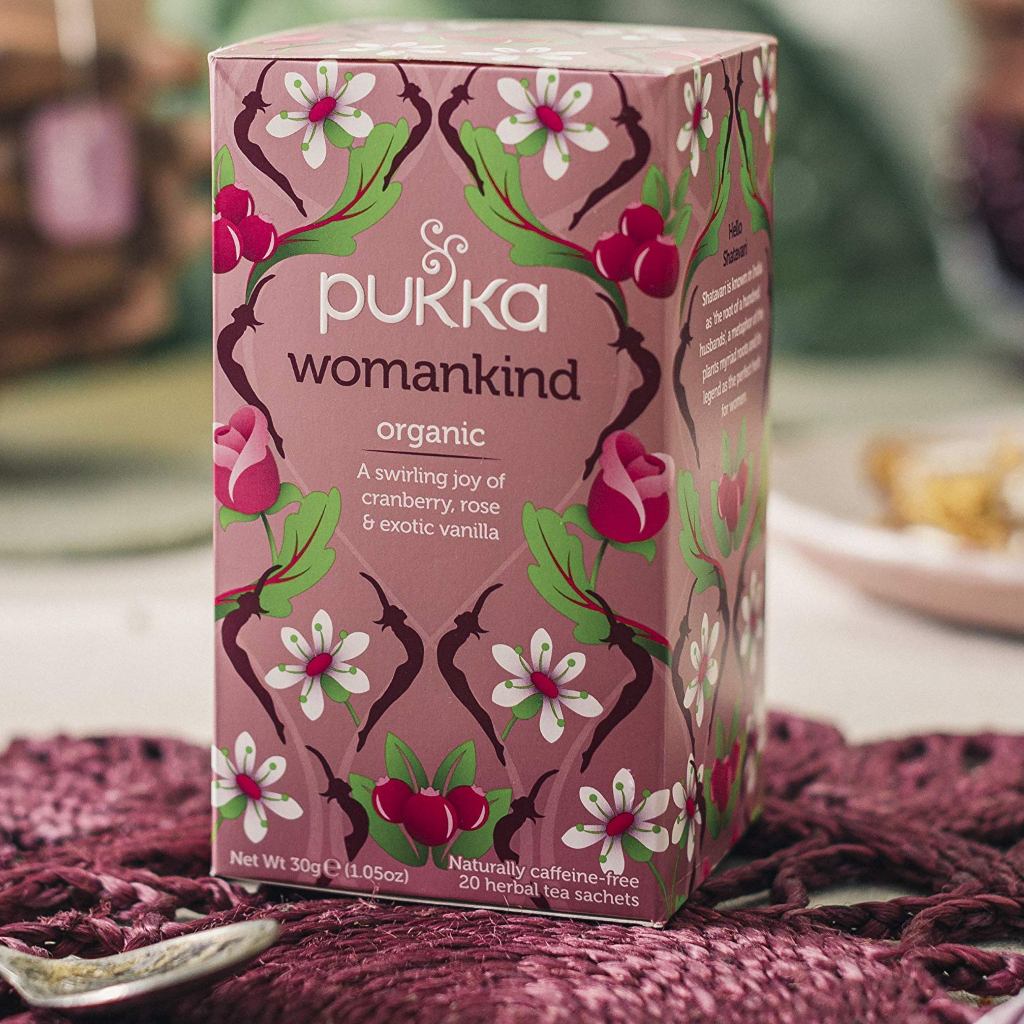 Pukka Womankind, Organic Herbal Tea With Cranberry, Rose And Exotic Vanilla, 20 Tea Sachets, 30g ...