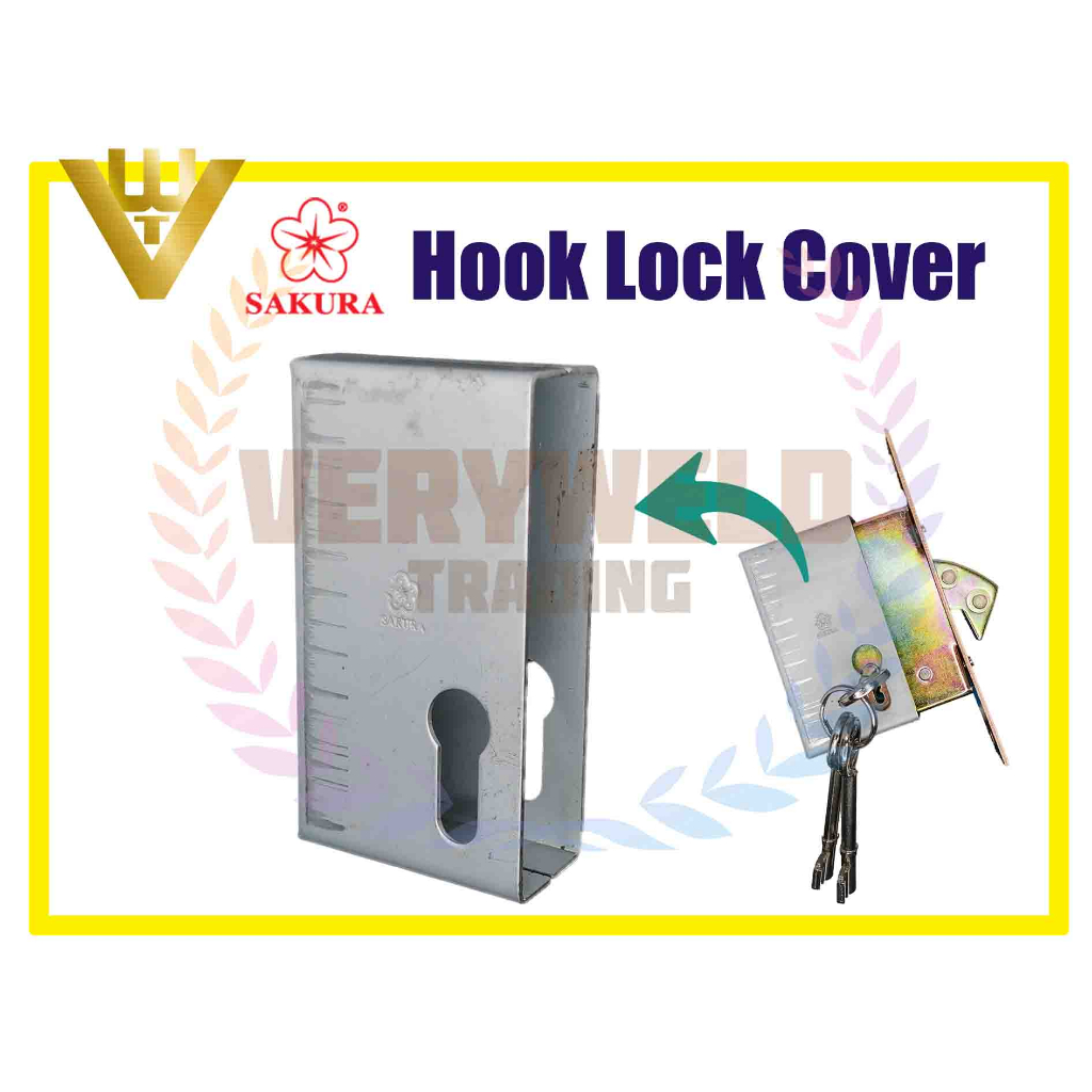 VERYWELD SAKURA PENUTUP KUNCI CANGKUK / Hook Lock Cover Grill Door ...