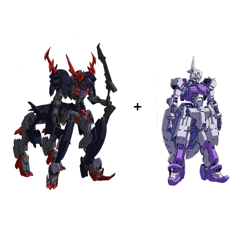 GUNDAM HG 1/44 Bash Model Kit Gundam Barbataurus + Kimaris Trooper ...