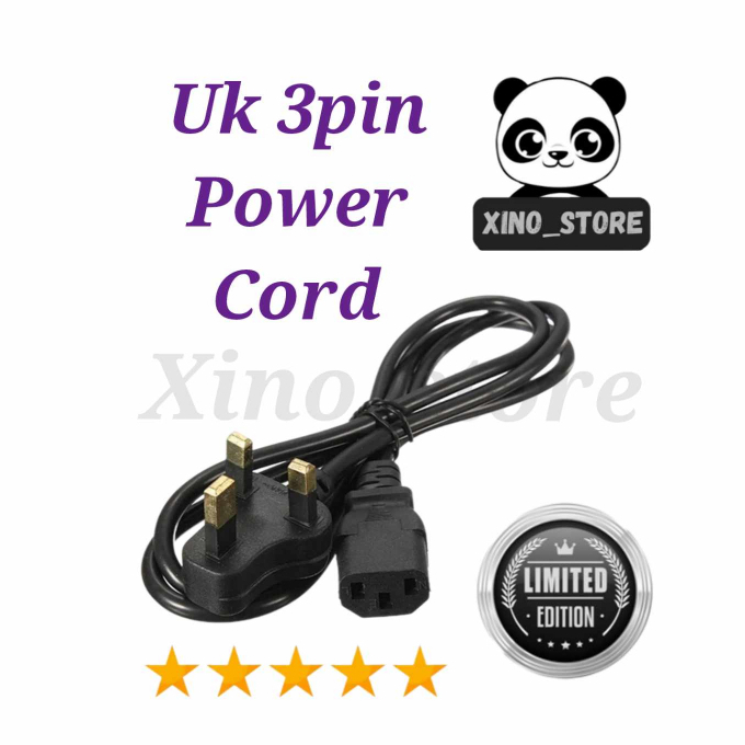 (UK)3Pin Plug 1.5meter Power Ac Cord 3Pin Power Cord | Shopee Malaysia