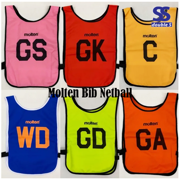 Molten Netball Bibs /Bola Jaring Bibs Senior Junior size 7pcs set (BT ...