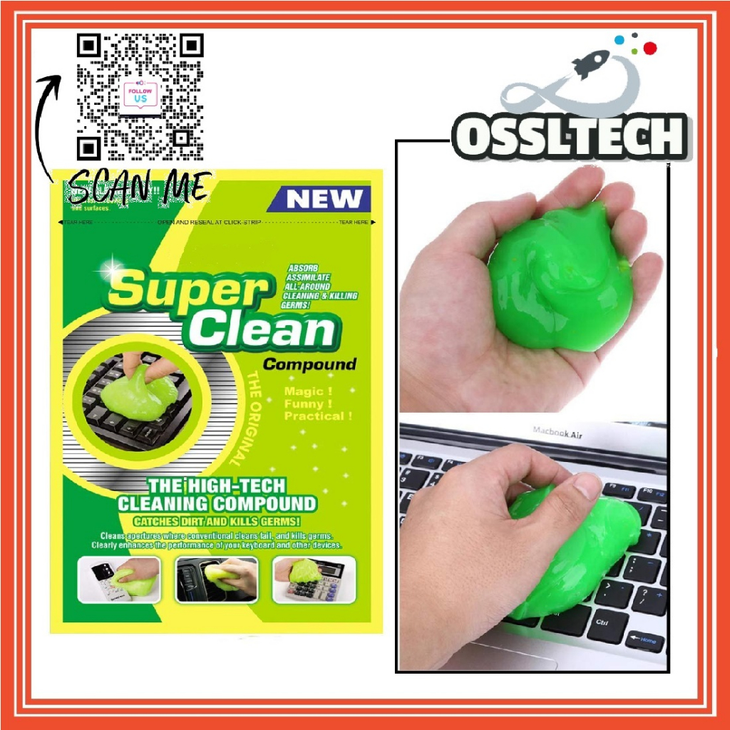 SUPER CLEAN 清洁泥 Reusable Multifunction Cleaning Gel / Cleaning Compound ...