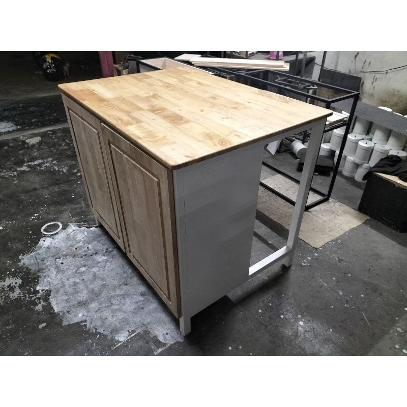 Industrial Solid Island Table design | Shopee Malaysia