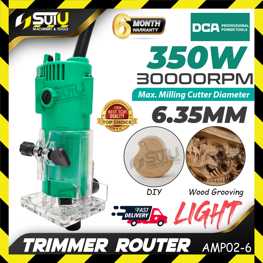 DCA AMP02-6 Trimmer Router 350W 30000RPM | Shopee Malaysia