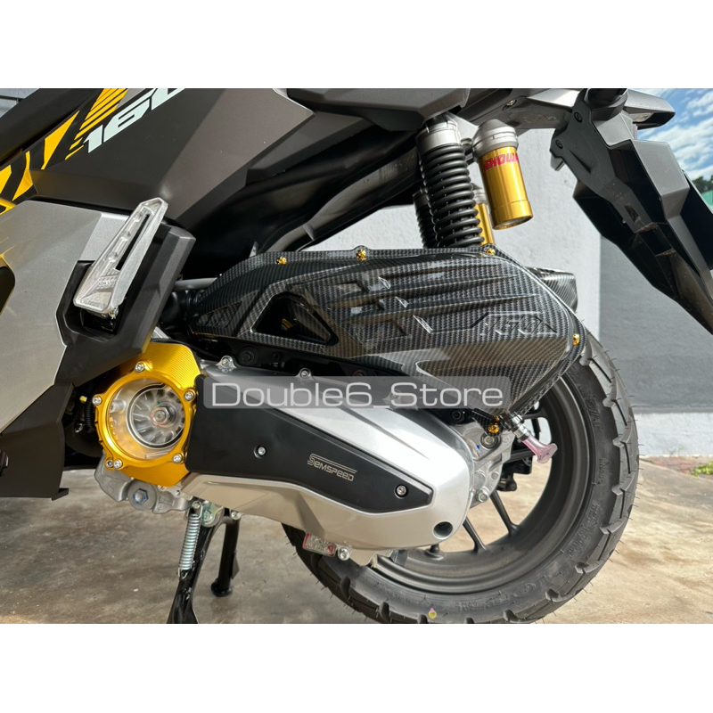 PARTS CARBON ADV160 EXHAUST COVER RADIATOR CARBON AIR FILTER COVER ...