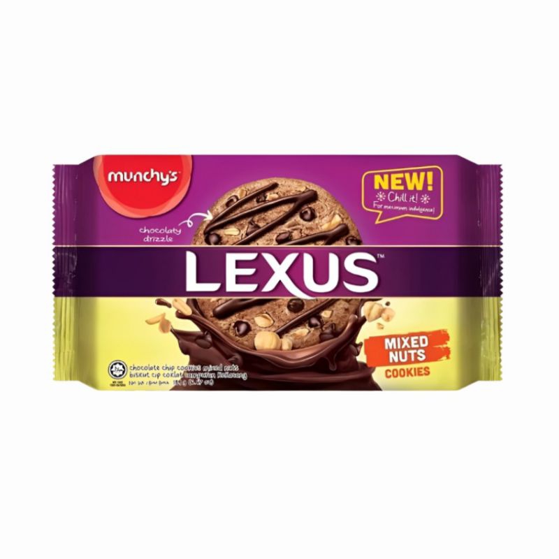 Munchy's Lexus Chocolate Chip Cookies 189g ( Mixed Nuts / Dark Choc ...