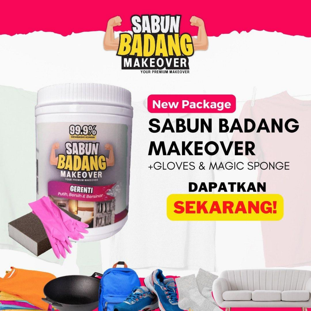 SET CUCI - CUCI SABUN BADANG MAKEOVER , GLOVES HEAVY DUTY DAN SPAN ...