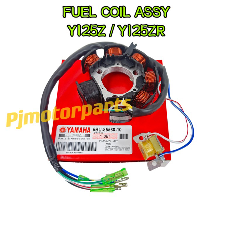 YAMAHA Y125Z Y125ZR 125Z 125ZR FUEL COIL ASSY / MAGNET KOIL LIGHTING API BAWAH PULSER STARTER Y ...