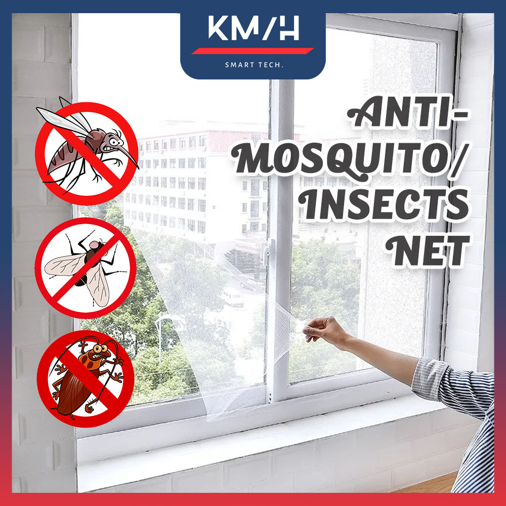 DIY Self-adhesive Mosquito Net Anti Mosquito Bug Insect Curtain Mesh ...