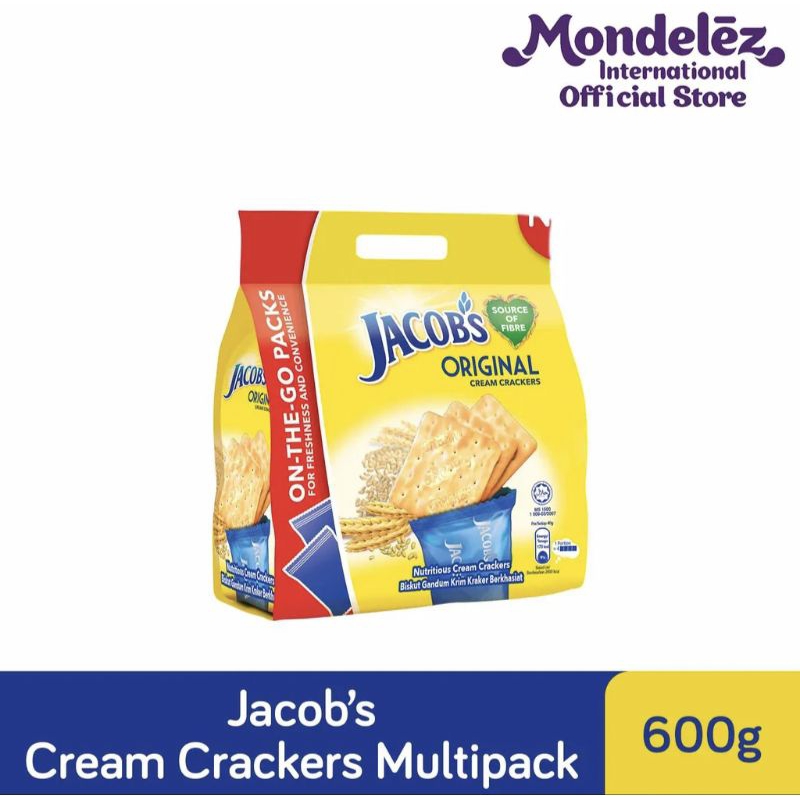 Jacobs Crackers Weetameal / Low-Sodium Hi-Fibre Wheat Cracker / High ...