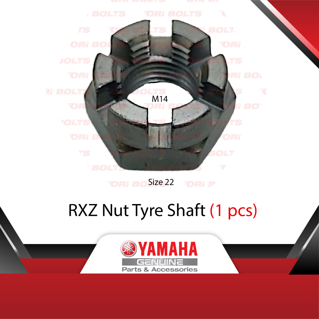 Yamaha Original RXZ (2421 2642) Milli Cata Catalyzer Front Wheel Shaft ...