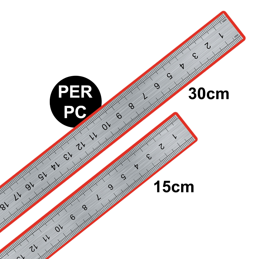 Stainless Steel Straight Ruler - 15cm / 30cm | Pembaris Keluli Besi ...