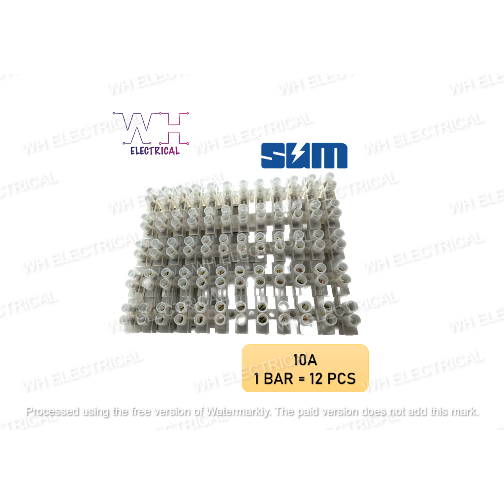SUM PVC TERMINAL CABLE CONNECTOR 10A/20A [MADE IN MALAYSIA] | Shopee ...
