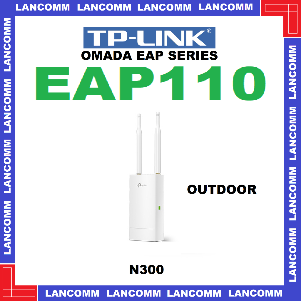 TP-LINK EAP110 Outdoor 300Mbps Wireless N Outdoor Access Point | Shopee ...