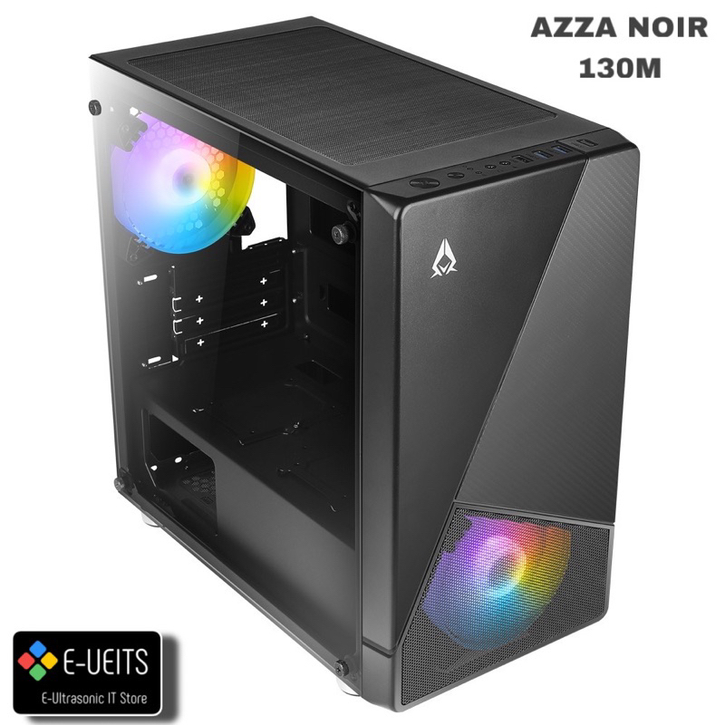 AZZA Noir 130M | Micro ATX Tempered Glass Gaming Casing | M-ATX | Shopee Malaysia