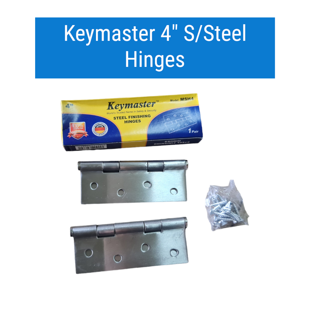 Keymaster 4" Stainless Steel Door Hinges | Shopee Malaysia