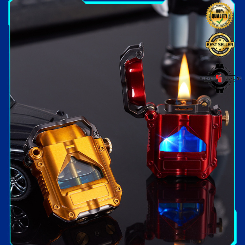 Transparent Kerosene Lighter Armor Style Metal Lighter | Shopee Malaysia