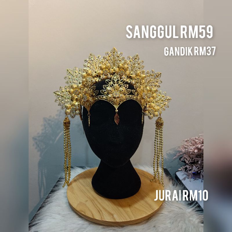 Sanggul dan gandik (set kayangan) | Shopee Malaysia