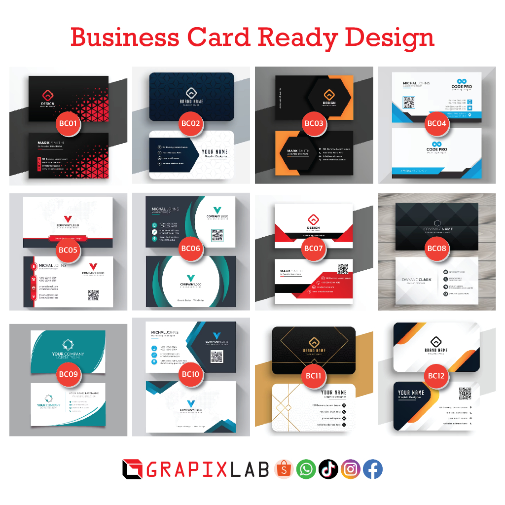 🔥🔥 Business Card / Bisnes Kad / Name Card / Kad Nama 🔥🔥 | Shopee Malaysia
