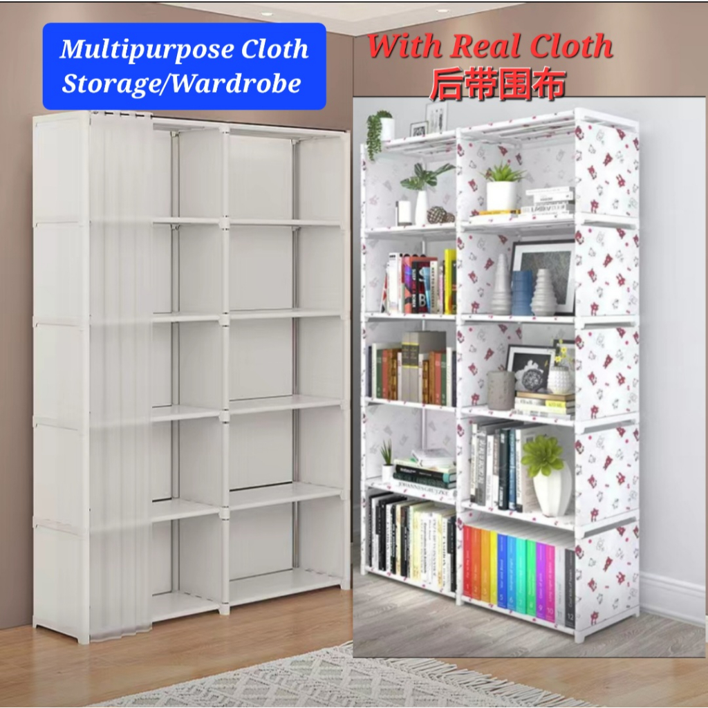 【READY STOCK】DIY Upgraded 5 Tier 10 Column Multipurpose Storage ...