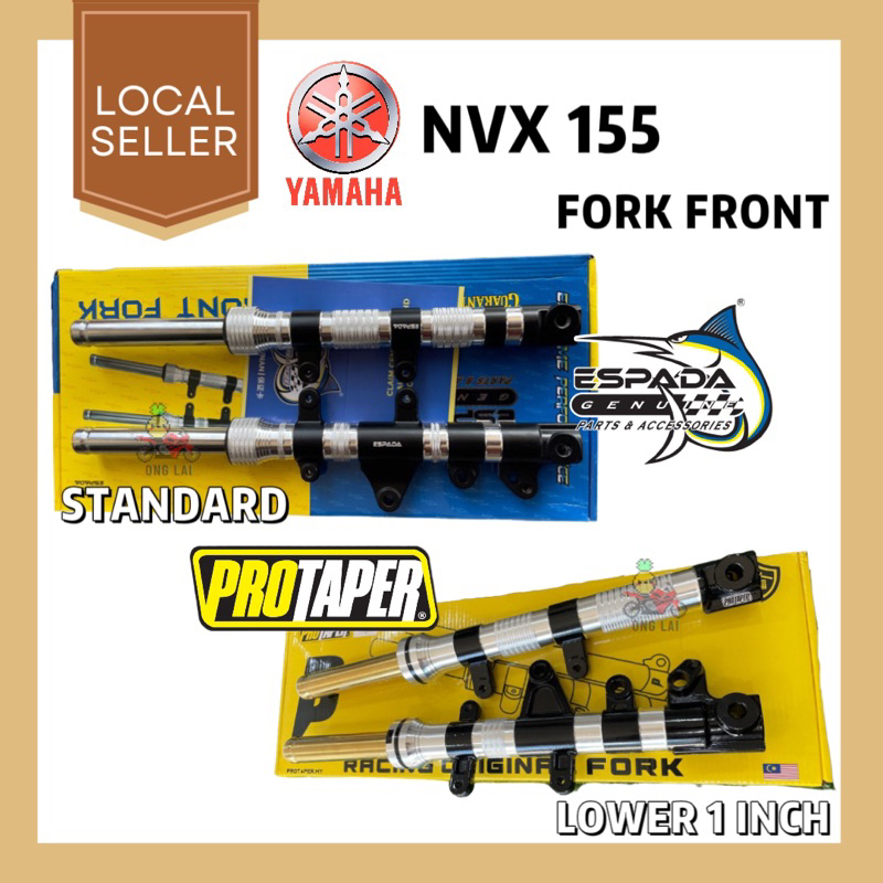 PROTAPER ESPADA YAMAHA NVX 155 V1 V2 FRONT FORK LAY FRONT CNC CUSTOM ...